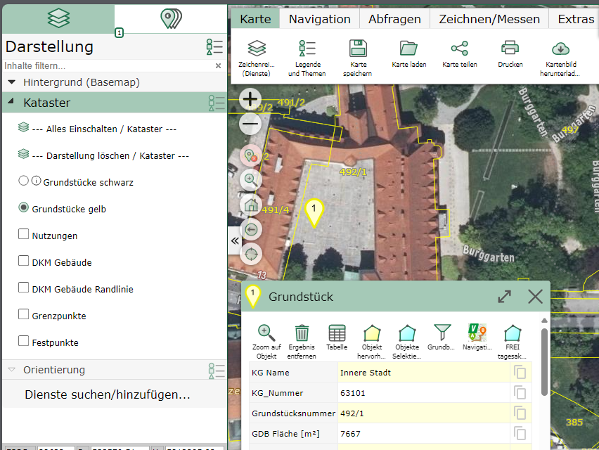 GIS: Neue Kataster-Stichtagsdaten Online - Landesentwicklung - Land ...
